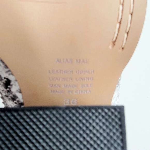 Alias Mae | Shoes | Alias Mae West Snake Print Leather Boots Womens 6 ...